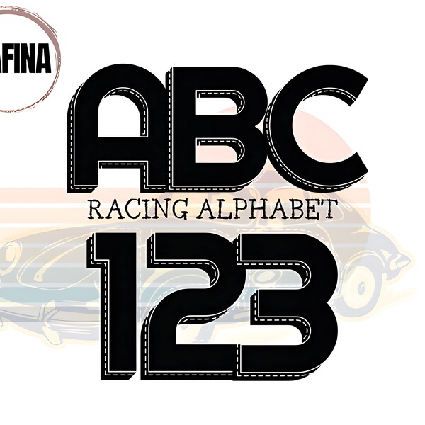 Nascar Number Font - Etsy