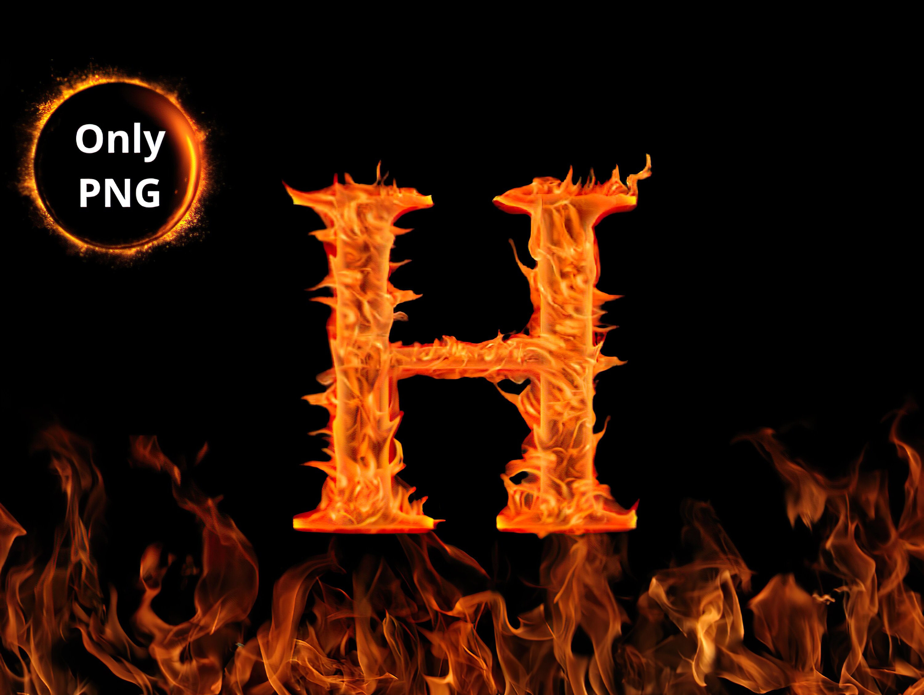 Fire Letter H