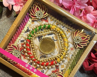 Peacock Diwali Rangoli Mess-free Foam Mat, Includes 2 Mats 10 in Wide ...