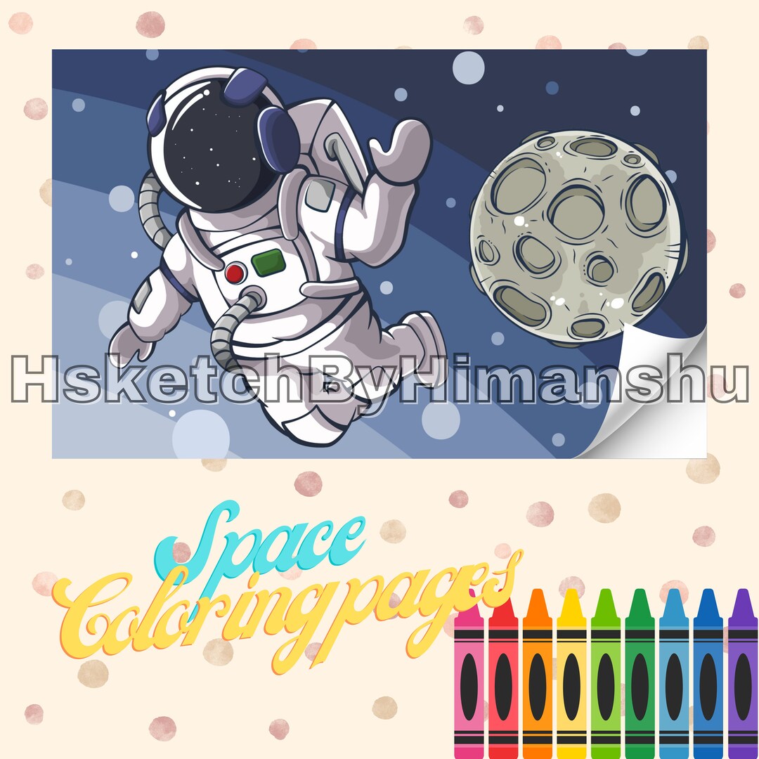 Galactic Adventures: Space Coloring Pages for Kids and Adults Coloring ...