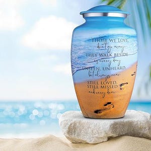 Ocean Blue Cremation Urns for Human Ashes Adult Female Male Large ...