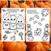 Fun, Non-scary, Cute Halloween Coloring Pages With Story for Children ...
