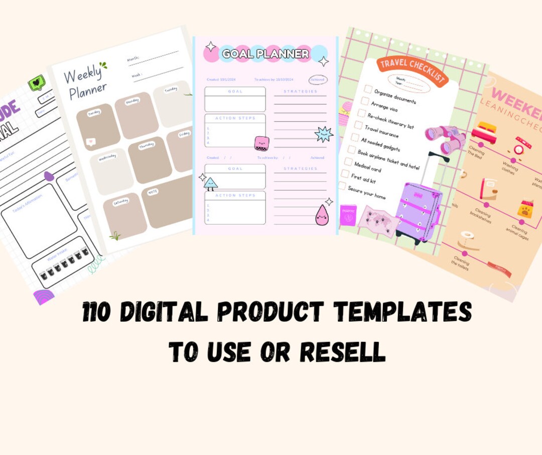 PLR, Resell, 110 Digital Product Templates, Digital Product Mock Up ...