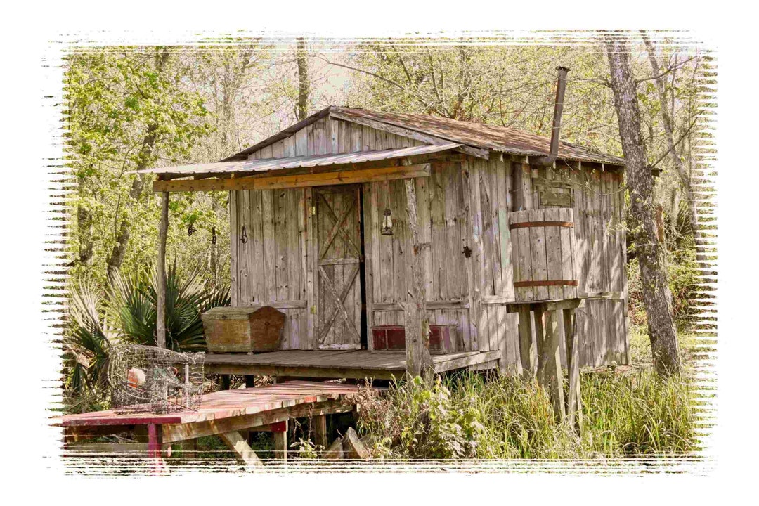 Cajun Cottage - A Historic Building, Louisiana, Country, Scenic - Etsy