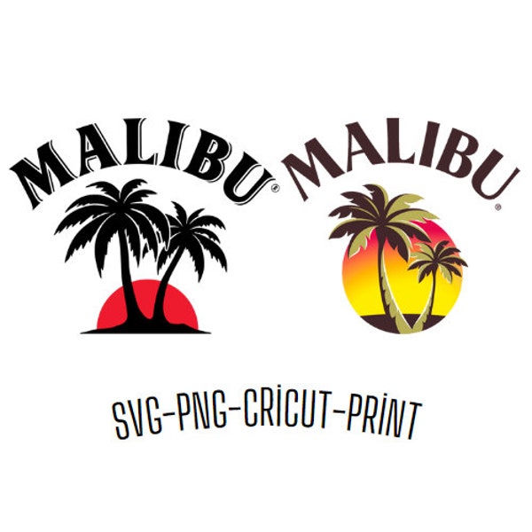 Malibu Logo Svg - Etsy