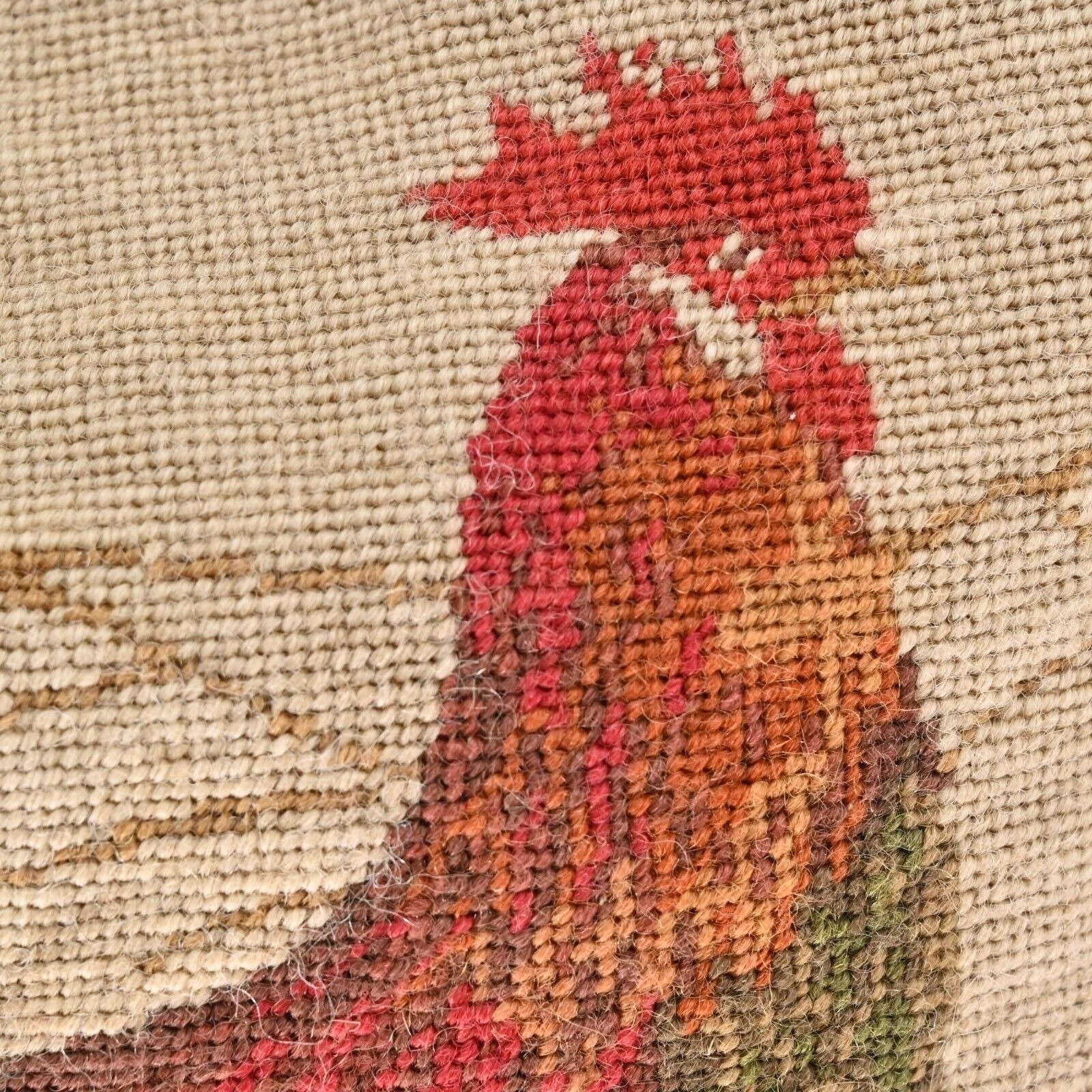 Vintage 90s Deadstock Rooster Tapestry Crossbody Bag Tan Red Magnetic ...