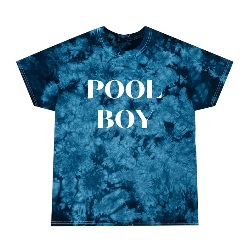 Pool Boy Tie-dye Tee Pool Tshirt Tye Dye Shirt Pool Top Funny Shirt ...
