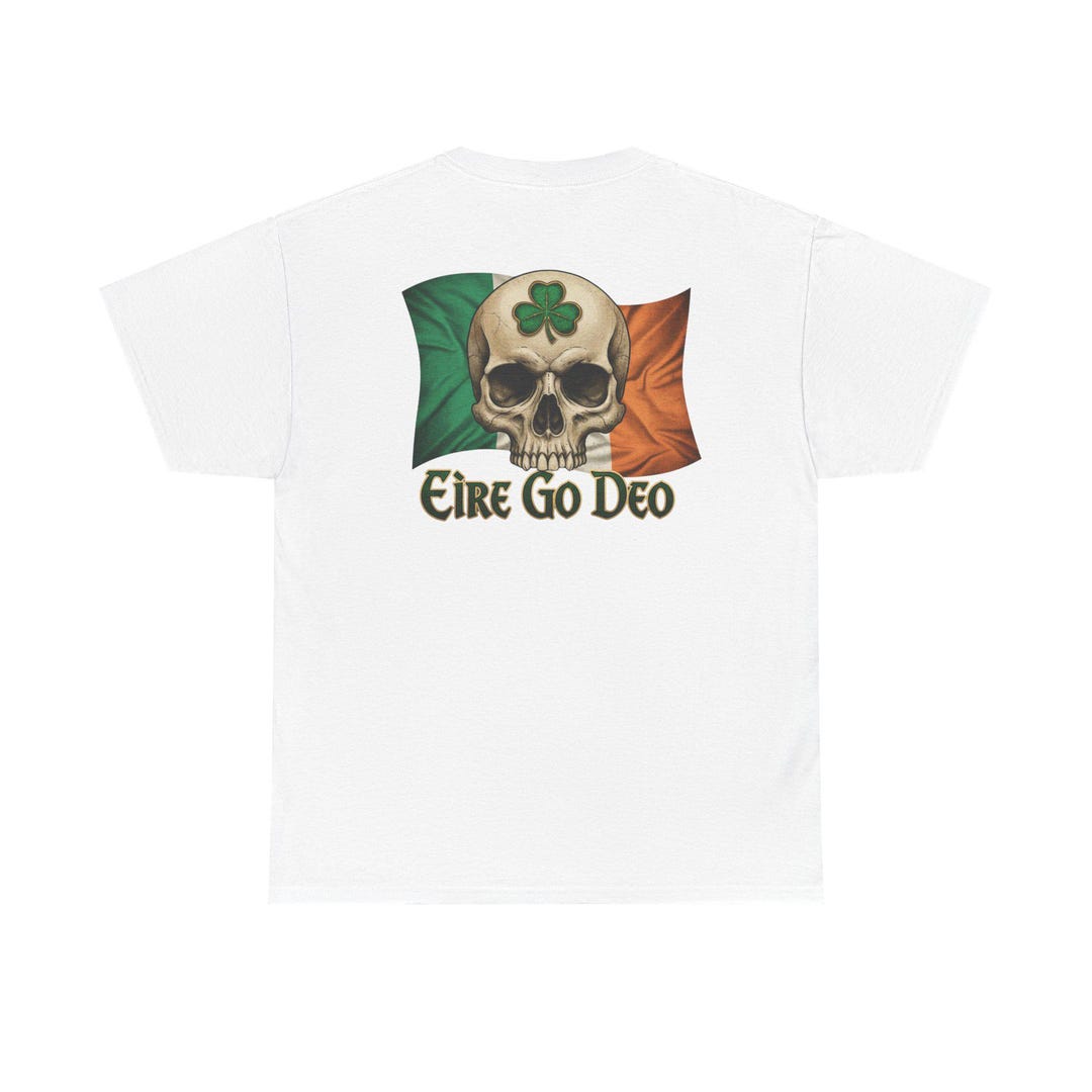 Celtic Skull With Irish Flag Tee | Éire Go Deo, Shamrock Graphic - Etsy