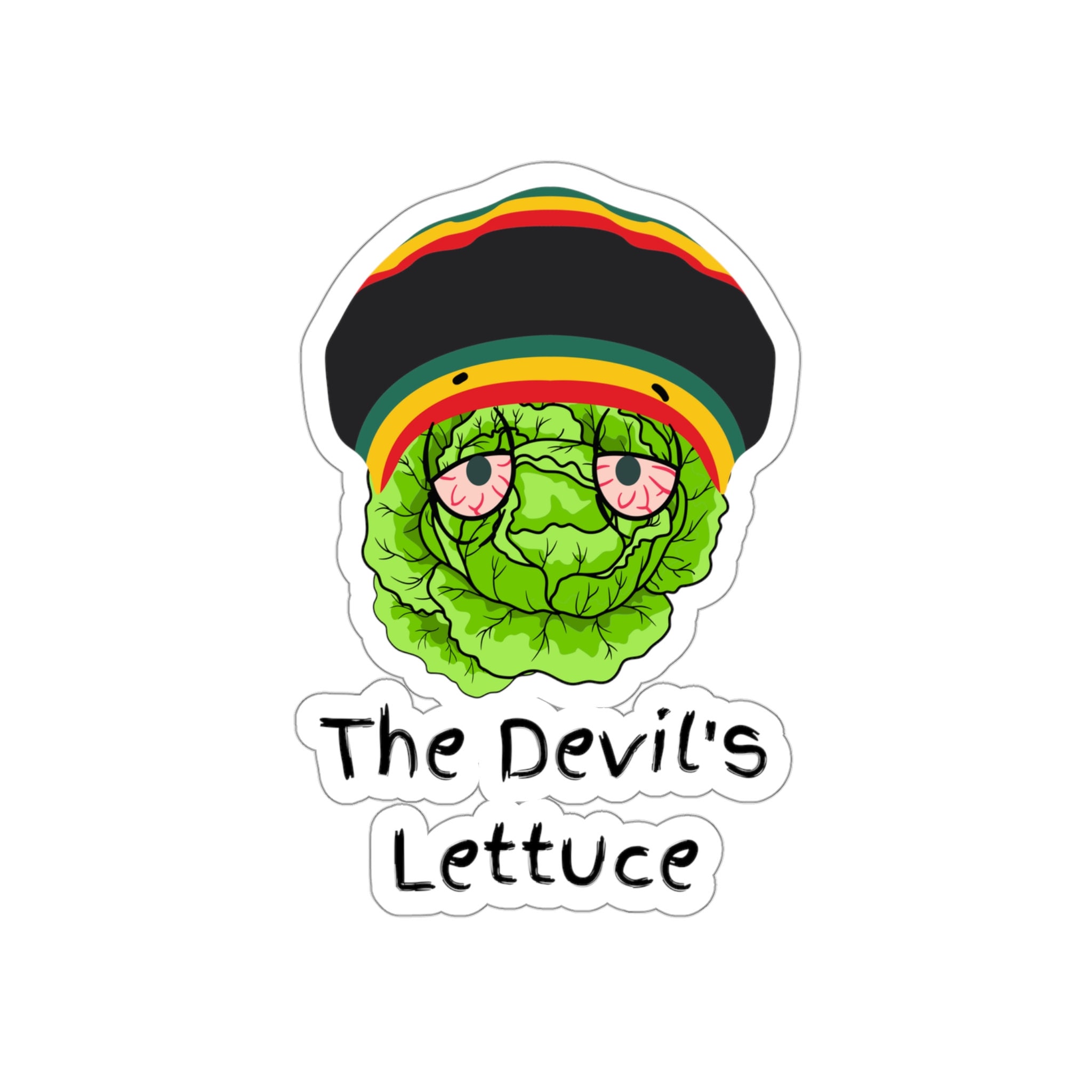 The Devil's Lettuce, Kiss-cut Stickers - Etsy