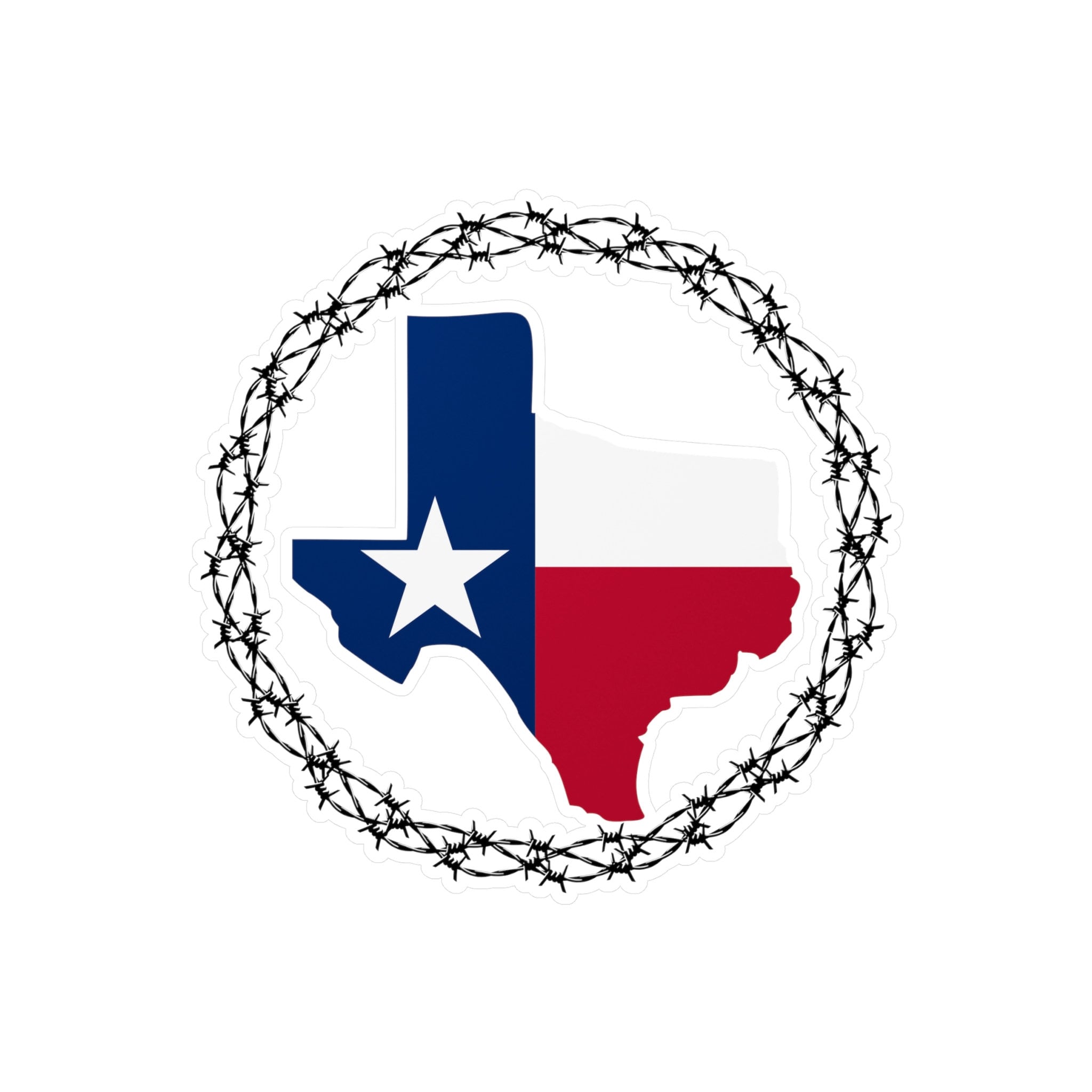 Barbed Wire Texas Flag - Etsy