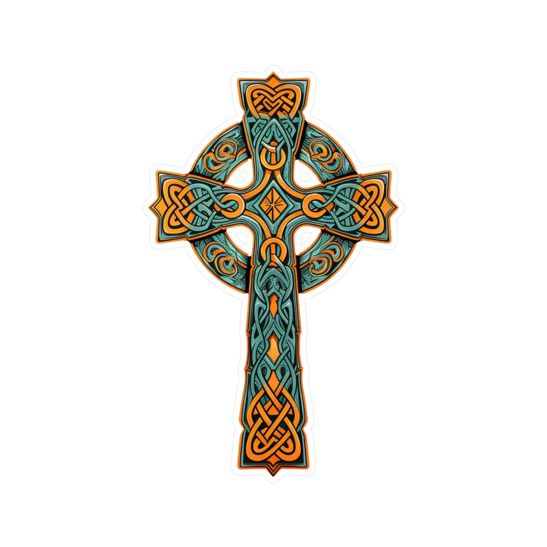 Celtic Cross Sticker - Etsy