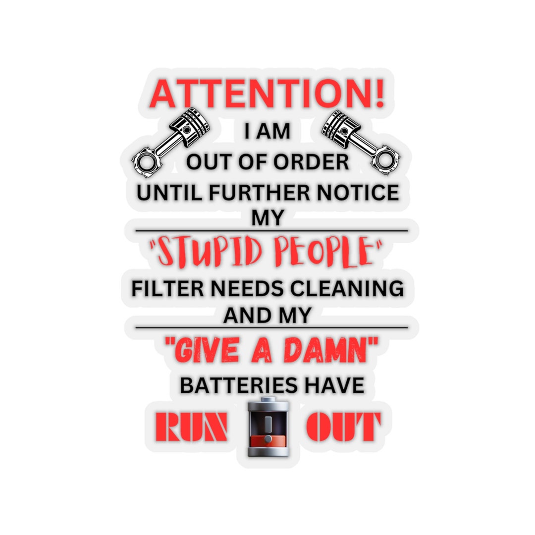 Attention! I Am Out of Order - Etsy