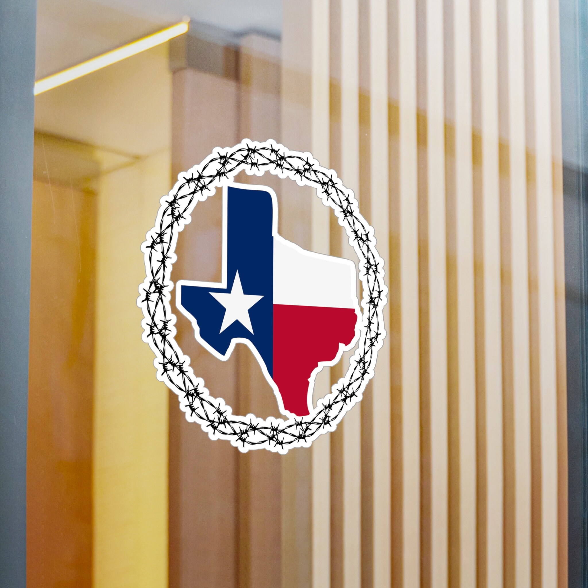 Barbed Wire Texas Flag - Etsy