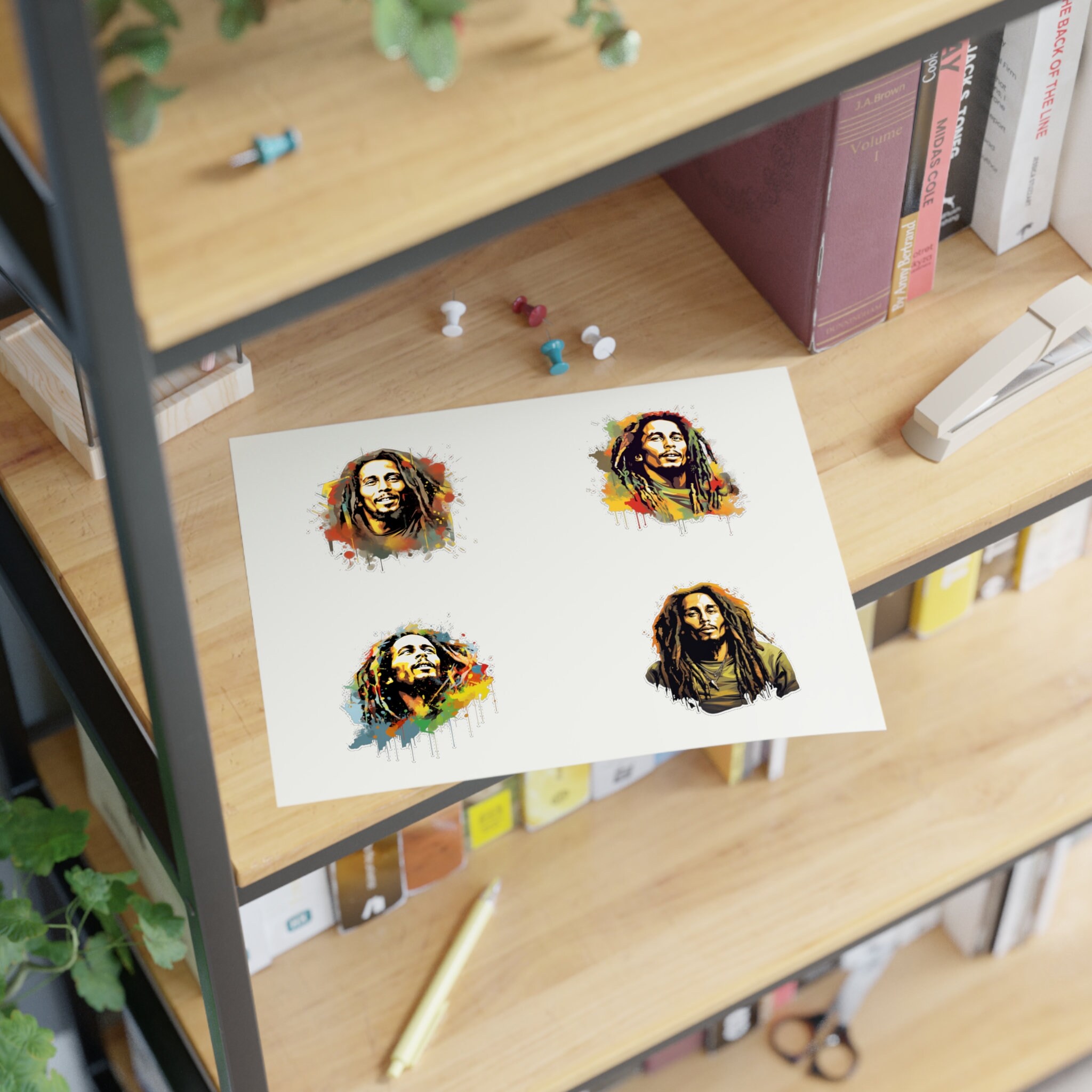 Bob Marley Sticker Sheets - Etsy
