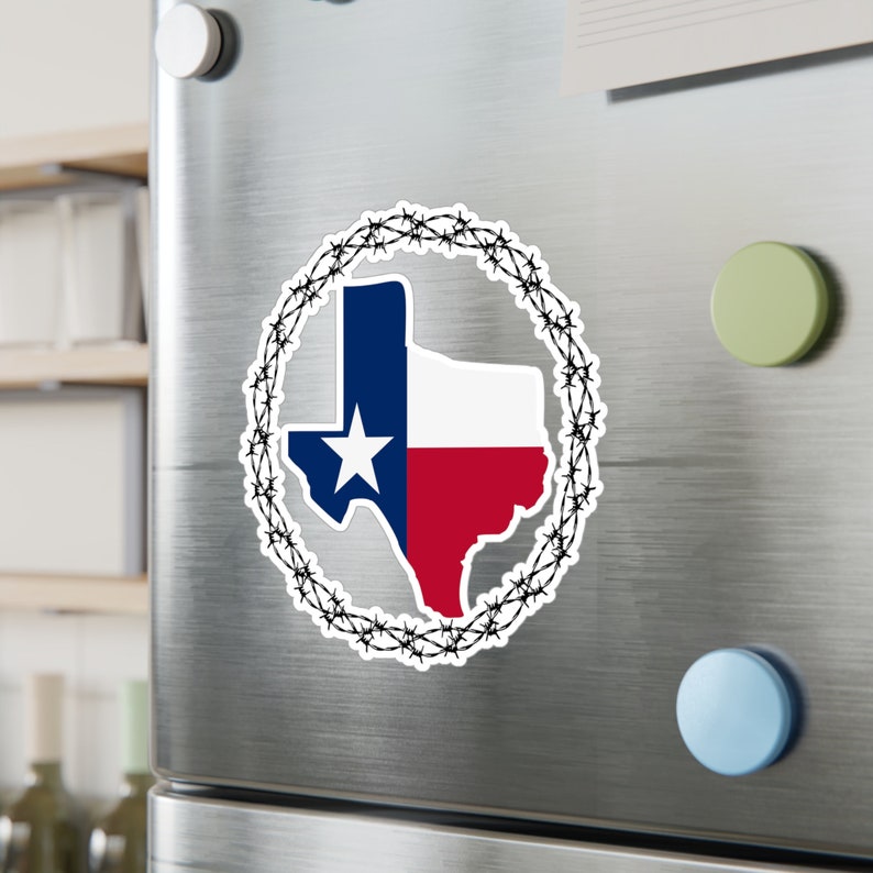 Barbed Wire Texas Flag - Etsy