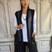 Long Vest for Women. Made of Lace and Faux Leather. - Etsy