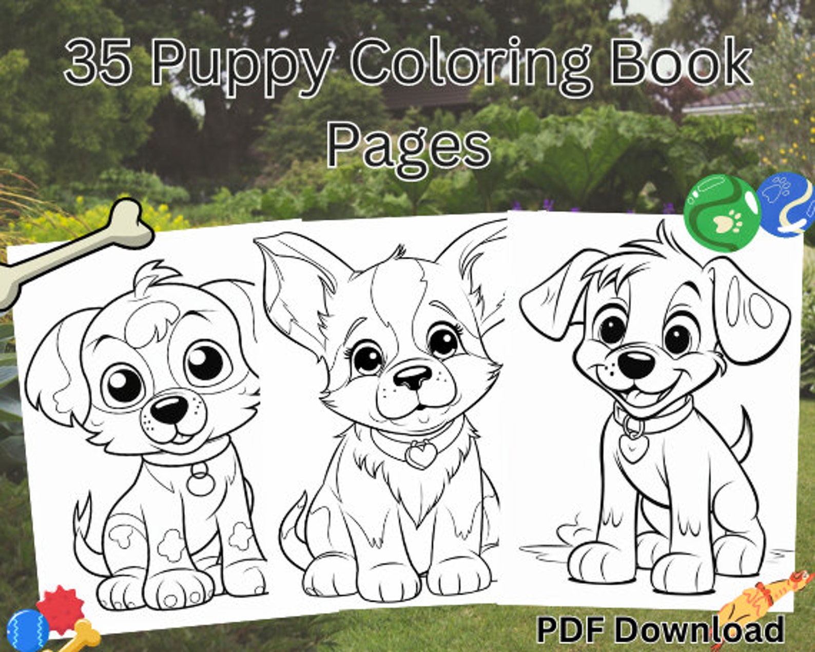 35 Cute Puppy Coloring Sheets for Adults and Kids, Cute Puppy Coloring ...