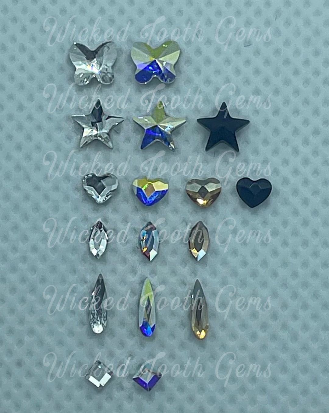 Shaped Lead Free Crystal Tooth Gems - Etsy