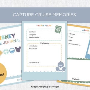 DCL Cruise Kids Travel Activity Journal Fish Extender Gift Cruise ...