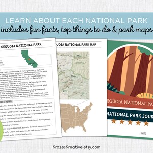 California National Parks Printable Kids Vacation Travel Activity ...