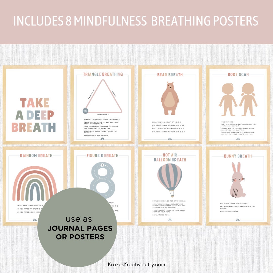 Mindfulness Journal for Kids and Teens Mental Health Journal Printable ...