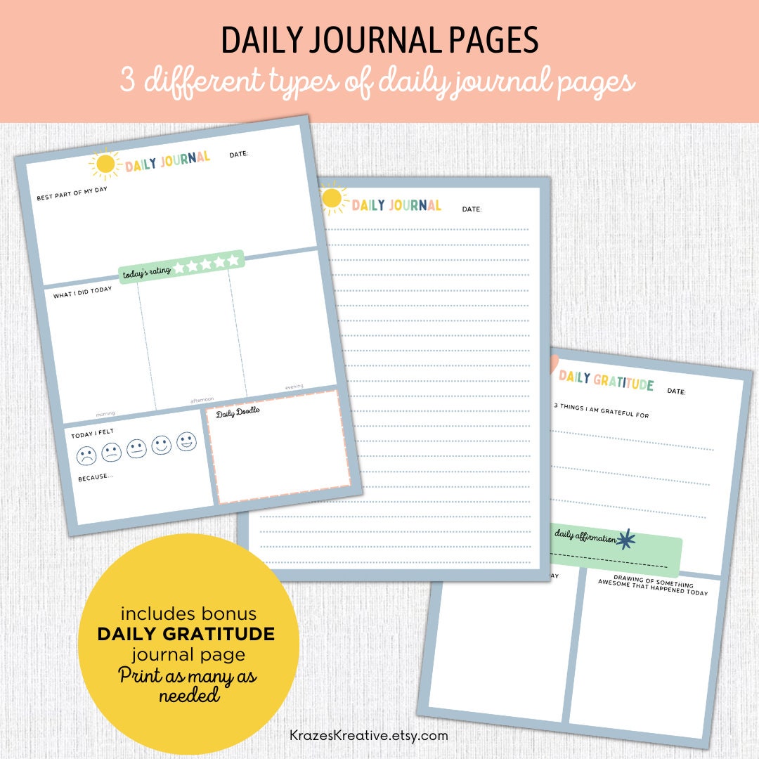 Summer Activity Journal for Kids Fun Kids Activities for Summer ...