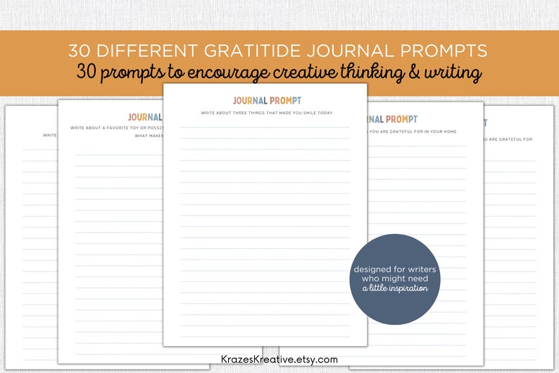 Gratitude Journal for Kids and Teens Mental Health Journal Printable ...