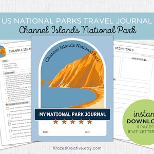 Channel Islands National Park Printable Travel Journal - Digital ...