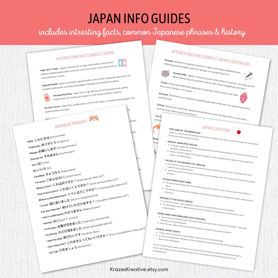 Japan Travel Activity Journal for Kids and Teens Vacation Diary ...
