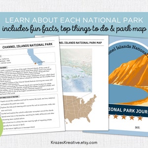 Channel Islands National Park Printable Travel Journal - Digital ...