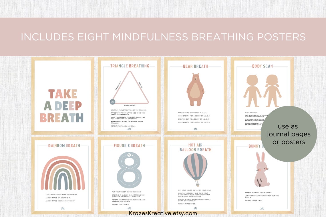 Mindfulness Journal for Kids and Teens Mental Health Journal Printable ...