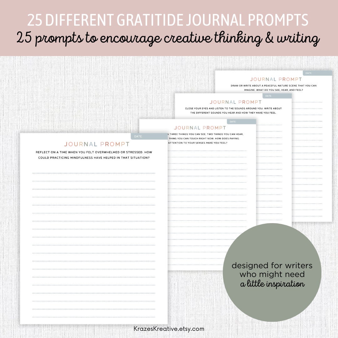 Mindfulness Journal for Kids and Teens Mental Health Journal Printable ...