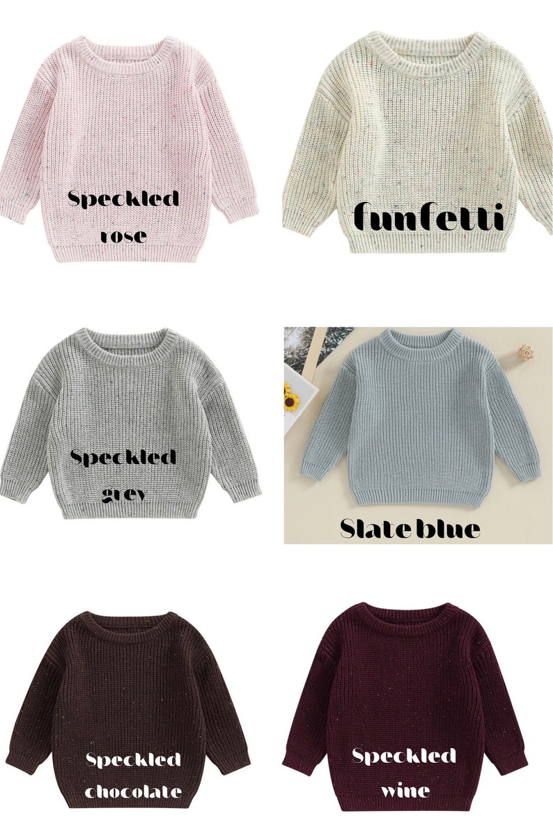 Personalized Custom Embroidery Baby Name Sweater Valentines Knit Kids ...