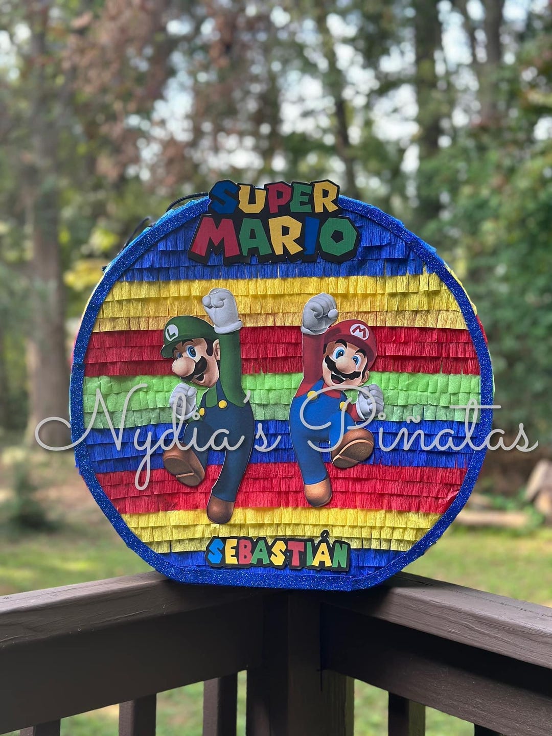 Mario Inspired Piñata (18 Inch Round) - Etsy