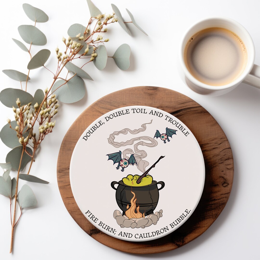 Toe of Frog Cauldron With Spell Ingredients and Flying Eyes ...