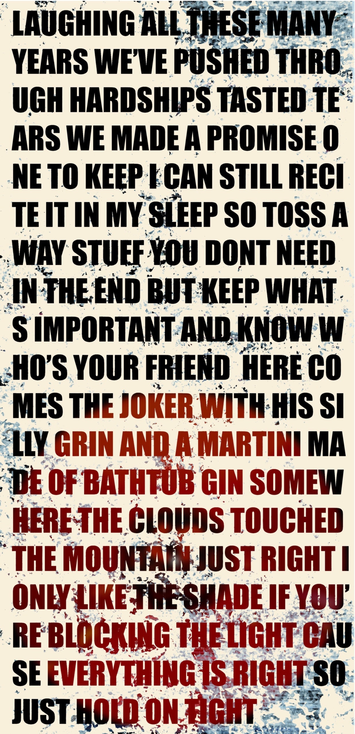 Phish Inspired Wall Art With Lyrics, Music Lover Art, Print on Canvas ...