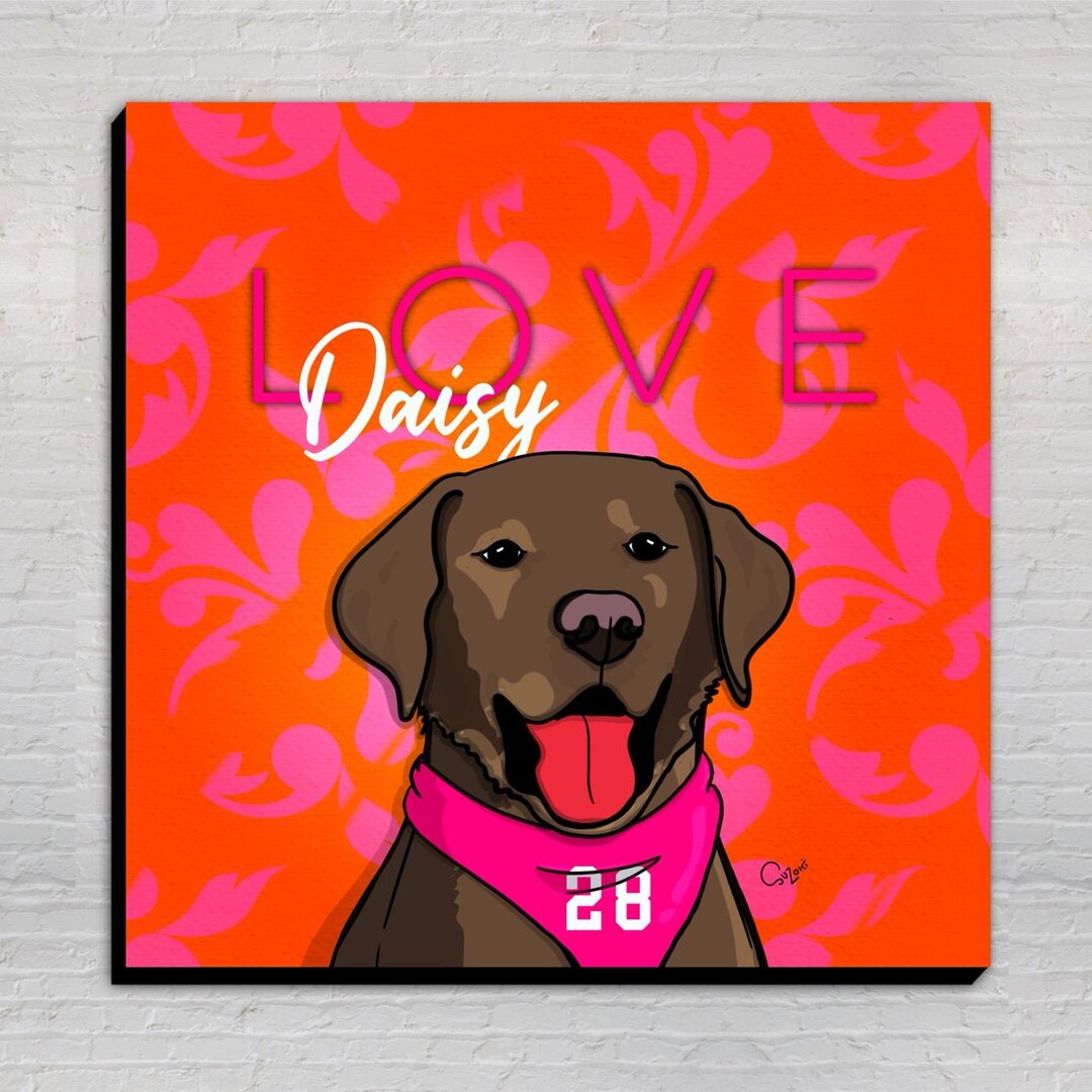 Custom Pop Pet Art, Personalized Art to Match Your Decor, Preppy Room ...