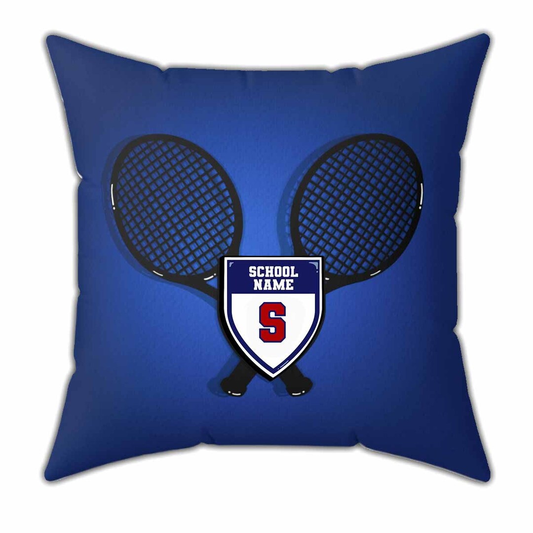 ANY COLLEGE Pillow, Tennis Pillow, Custom College Gifts, Bed Party ...