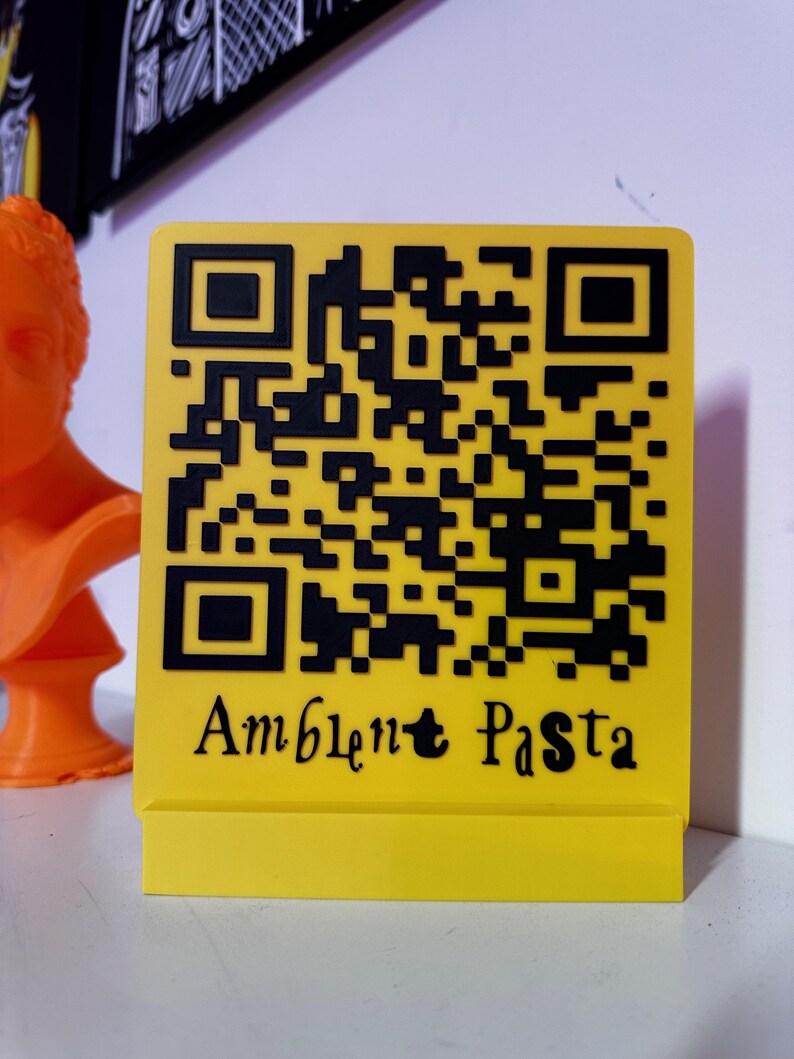 Custom 3D Printed QR Code Sign | Small Business Display - Etsy