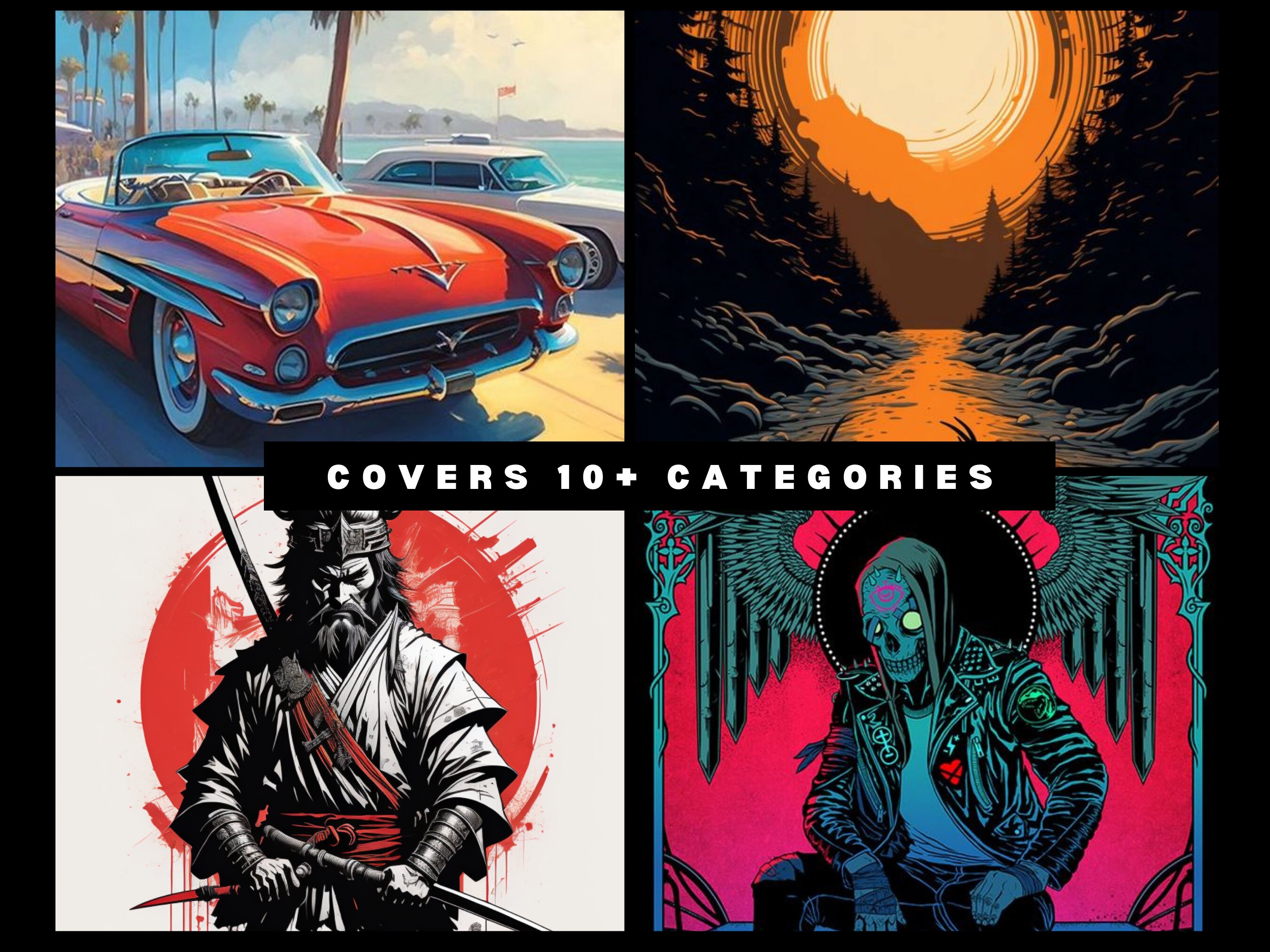 500 Poster Designs Midjourney Prompts, AI Generate, Art Print ...