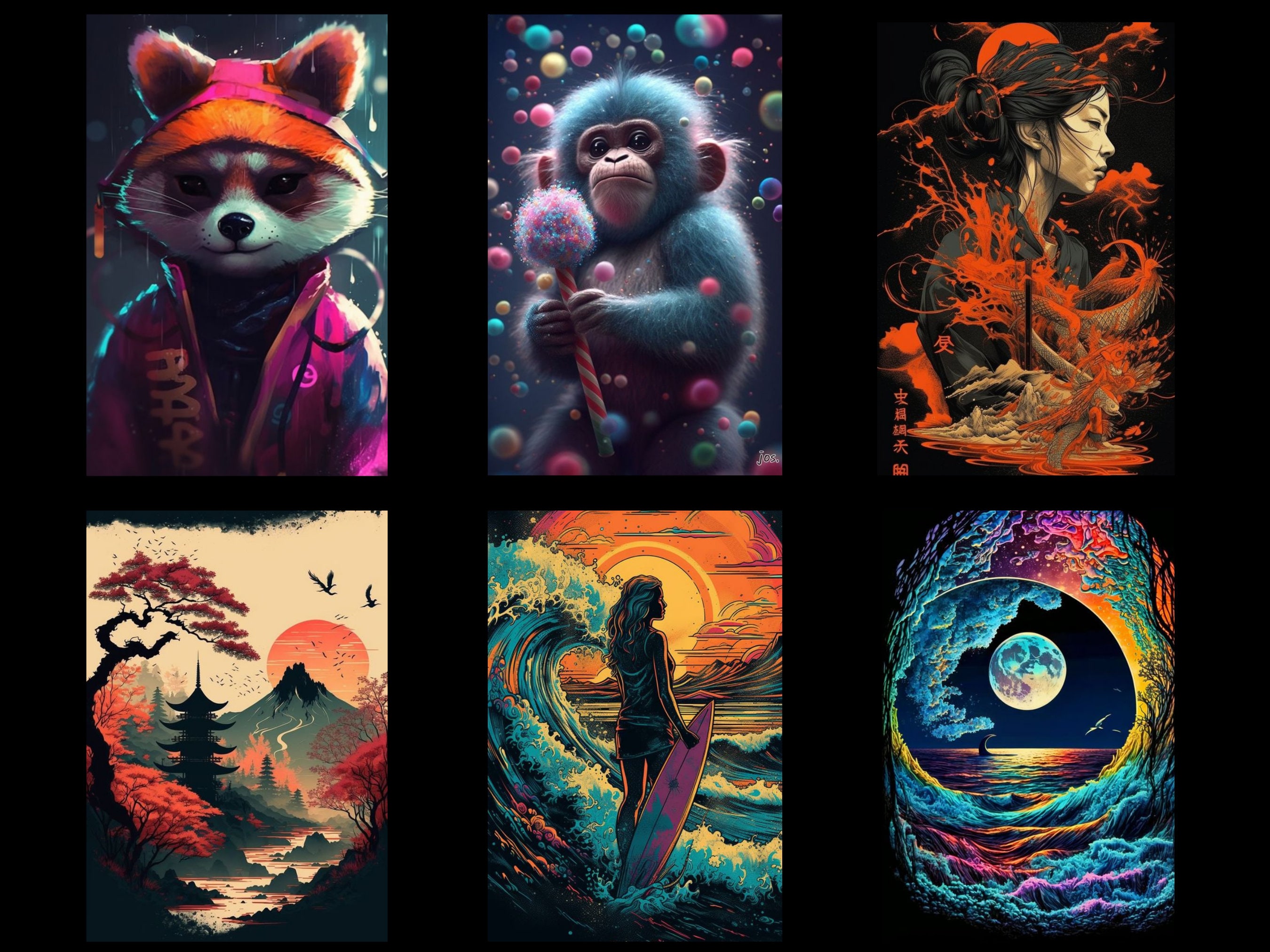 500 Poster Designs Midjourney Prompts, AI Generate, Art Print ...