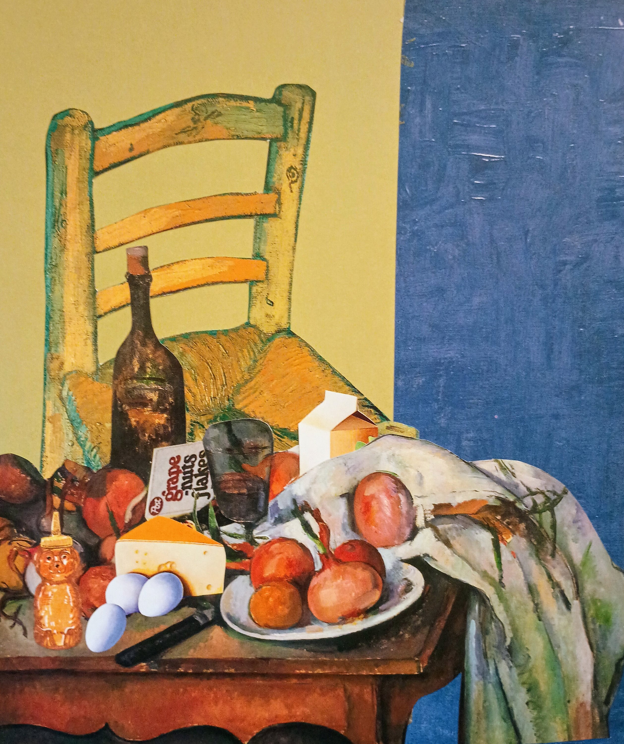 ORIGINAL Whimsical Food Collage Traditional Still Life With a Modern ...