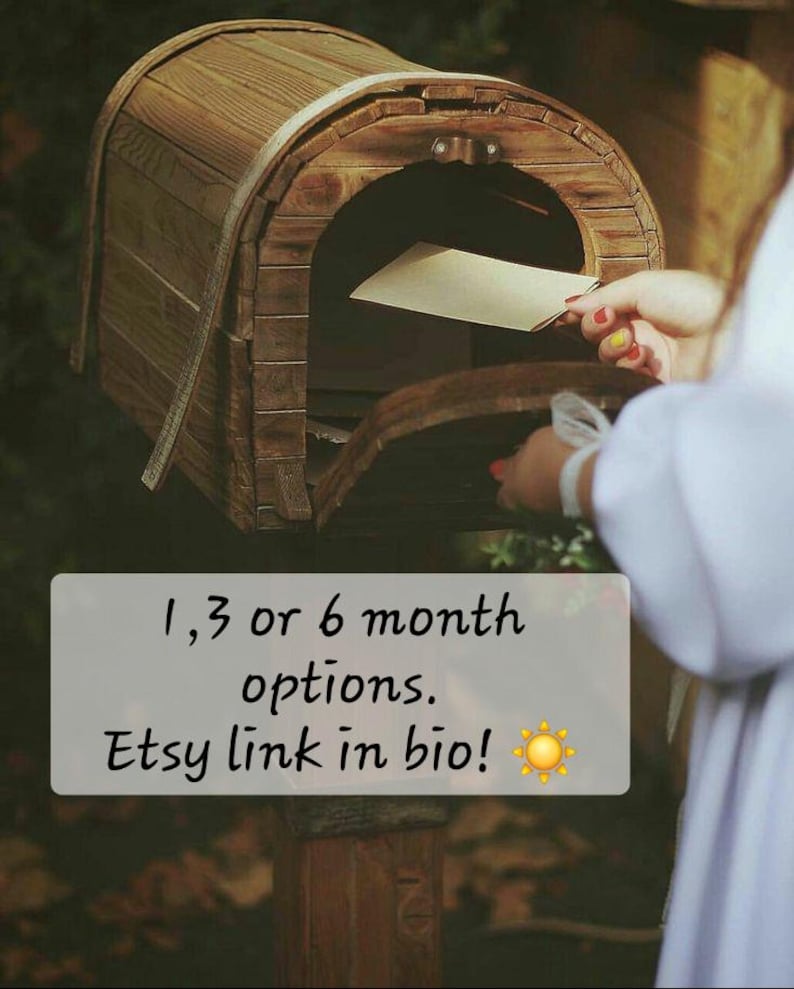 Monthly Snail Mail Subscription Box | Art Print & Handwritten Letter - Etsy