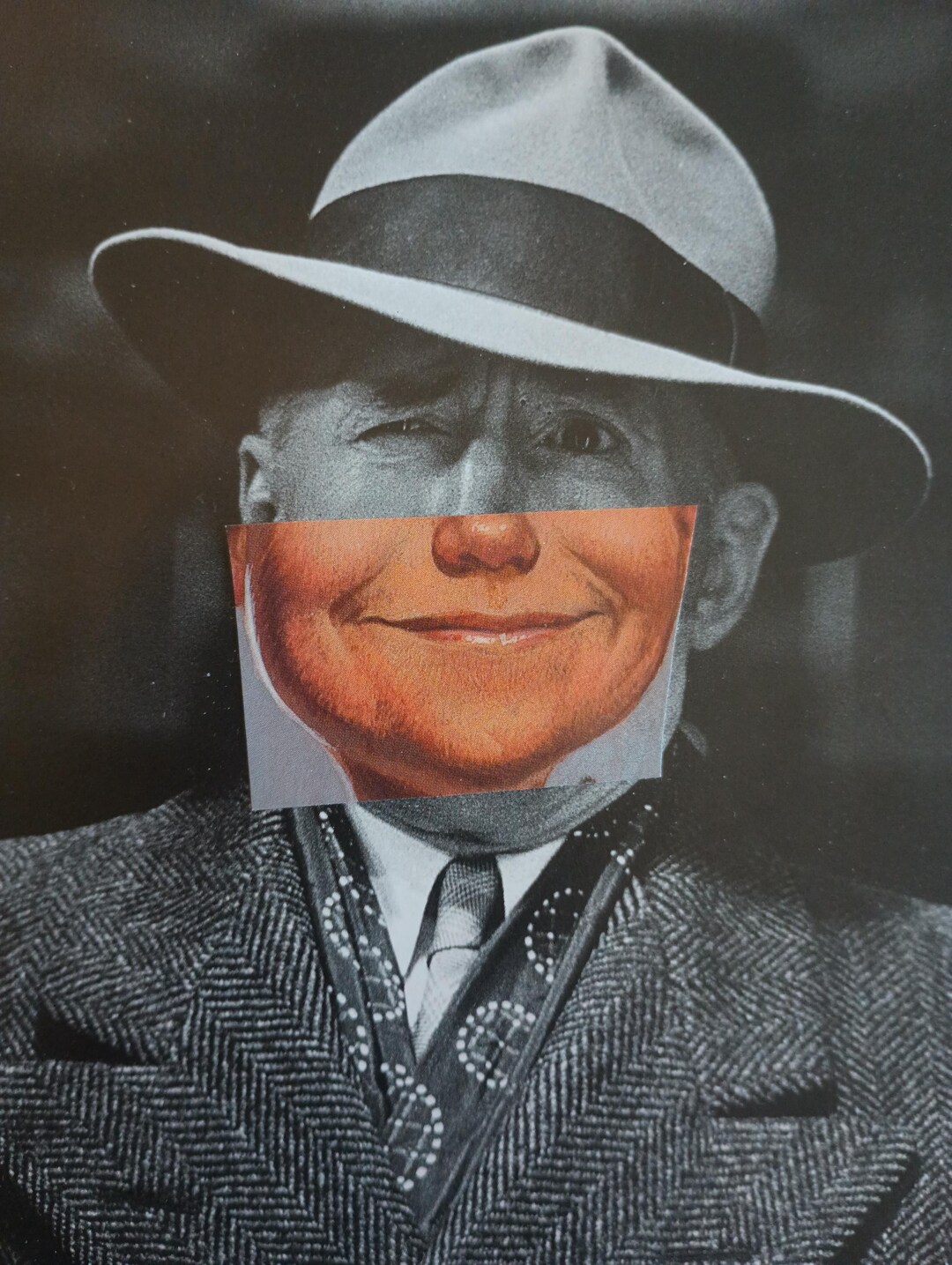 Original Paper Collage Artwork, Mobster Vintage Photography Art ...