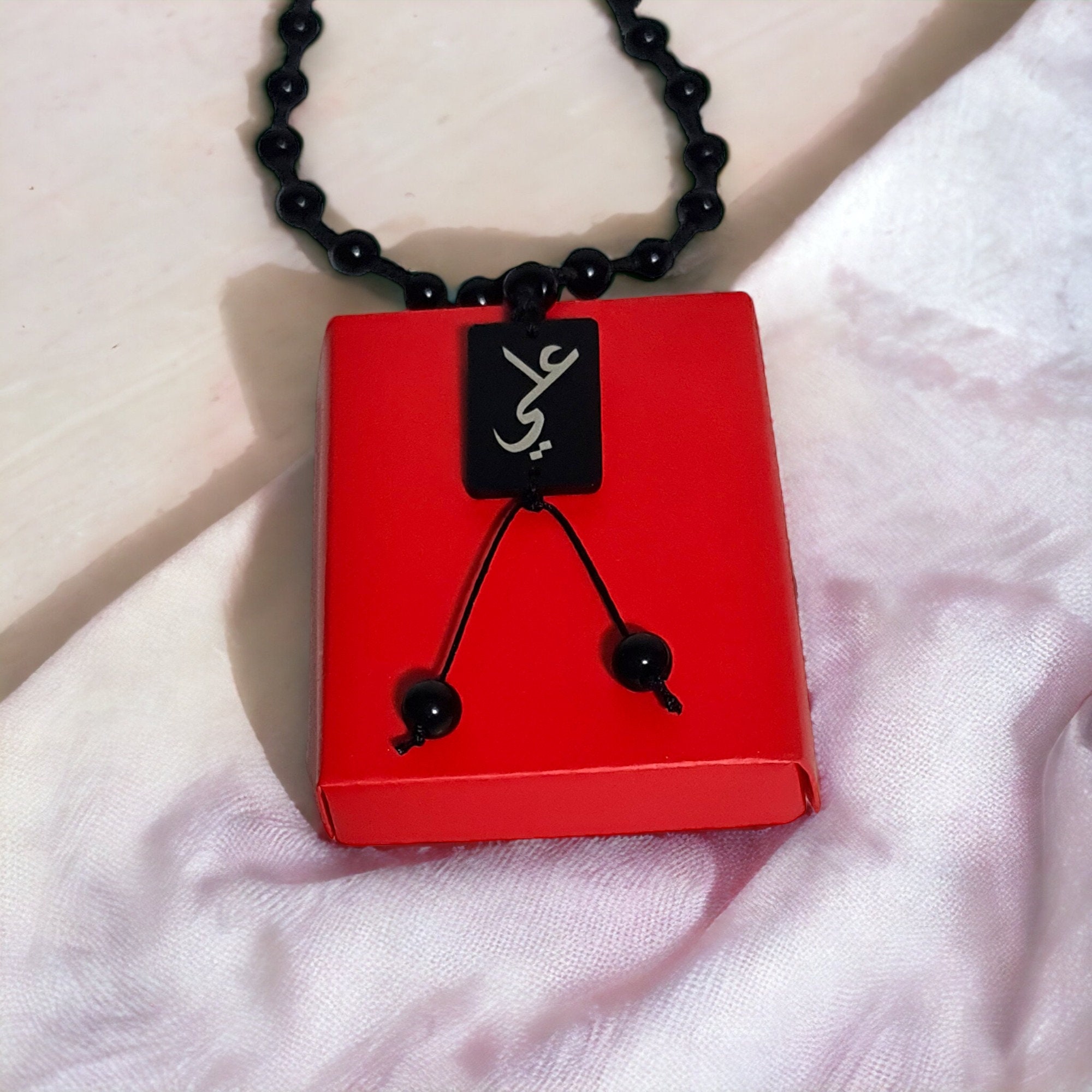 Custom Arabic Name Necklace Islamic Calligraphy, Imam Ali Zulfiqar ...
