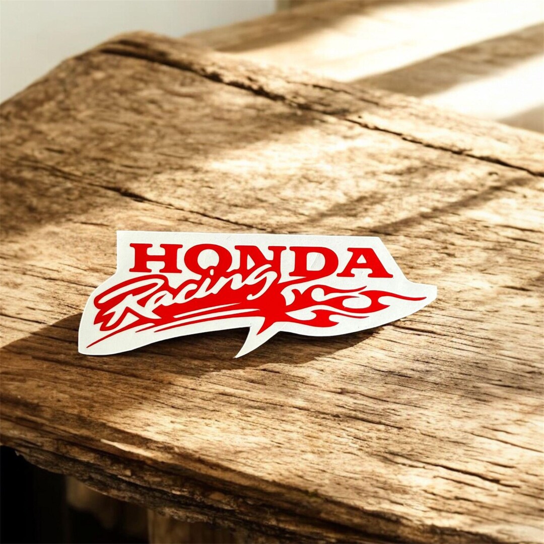 Honda Racing Bike Decal: Weatherproof Vinyl Sticker - Etsy