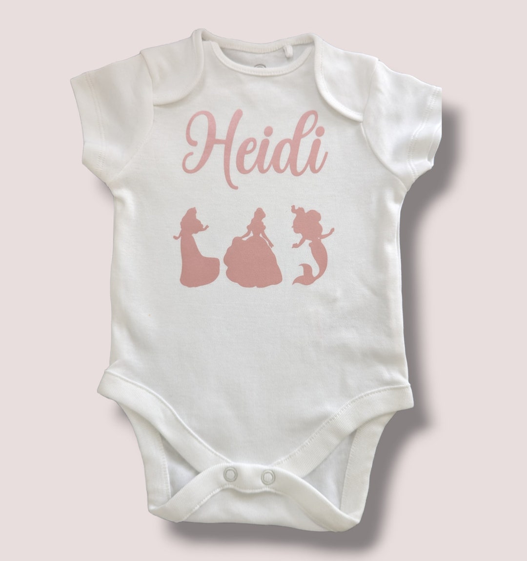 Disney Princess Personalised Baby Vest - Etsy