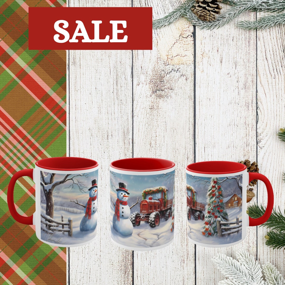 Let It Snow Coffee Mug, Let It Snow, Snowman Mug, Christmas Mug ...