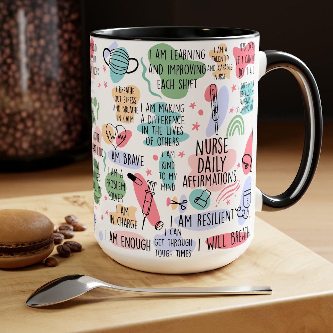 Nurse Mug With Daily Affirmations, Coffee Mug for Nurse, Future Nurse ...