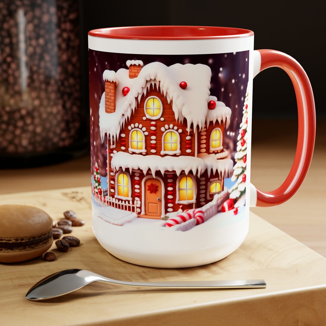 Gingerbread Christmas Mugs, Christmas Kitchen Decor, Christmas Gifts ...